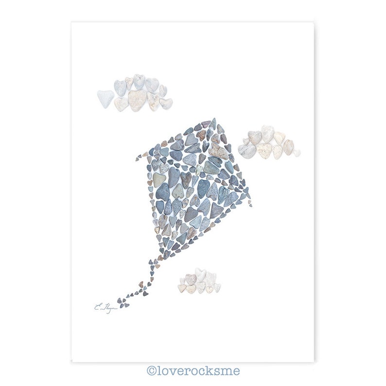 Kite Card Kite Flying Note Card Kite Lovers Gift Kite - Etsy