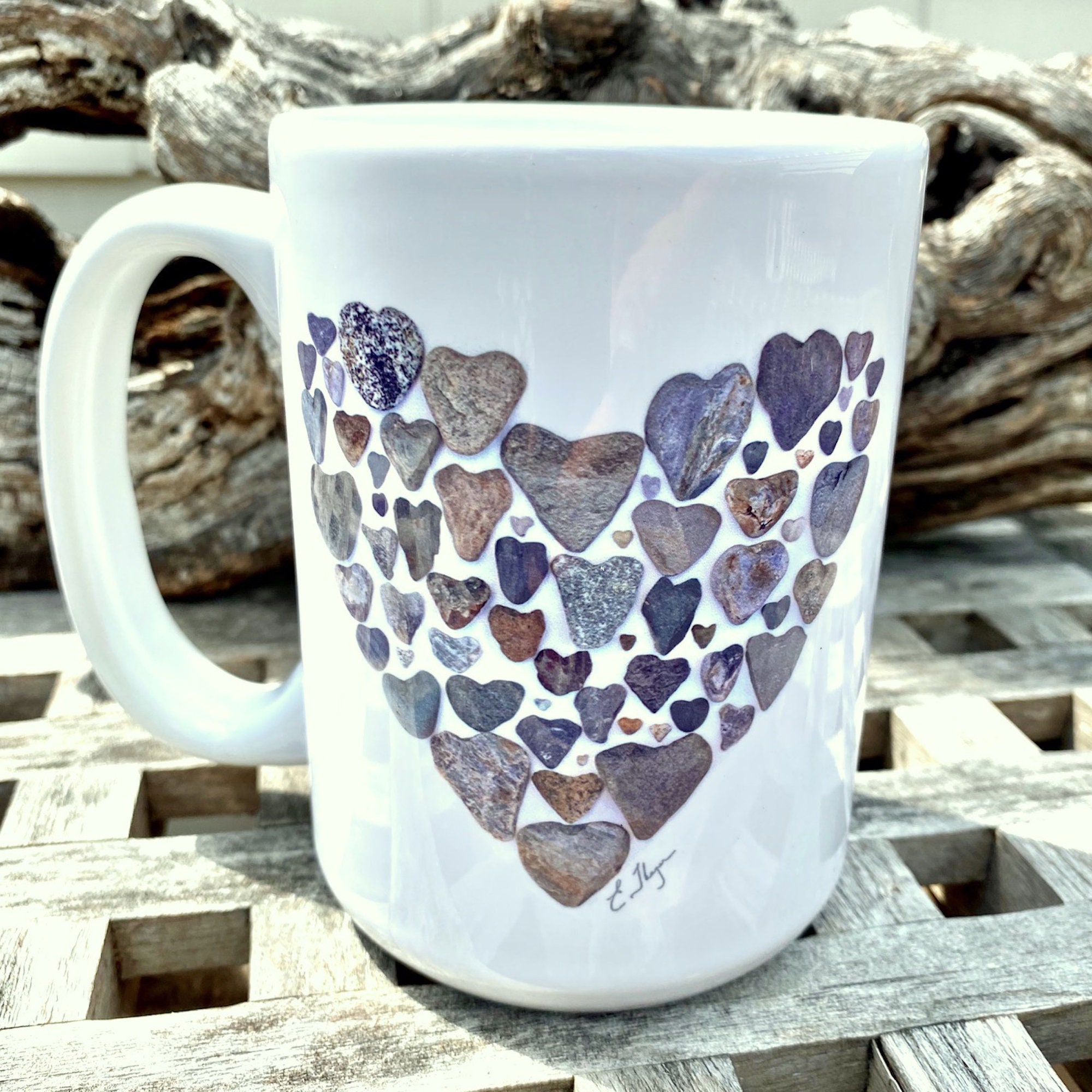 Heart Full of Love Mug Heart of Hearts Mug Hearts in Heart - Etsy