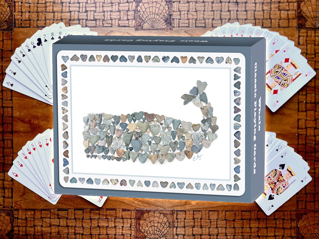 Whale Playing Cards, Whale Card Deck, Nautical Playing Cards, Coastal ...