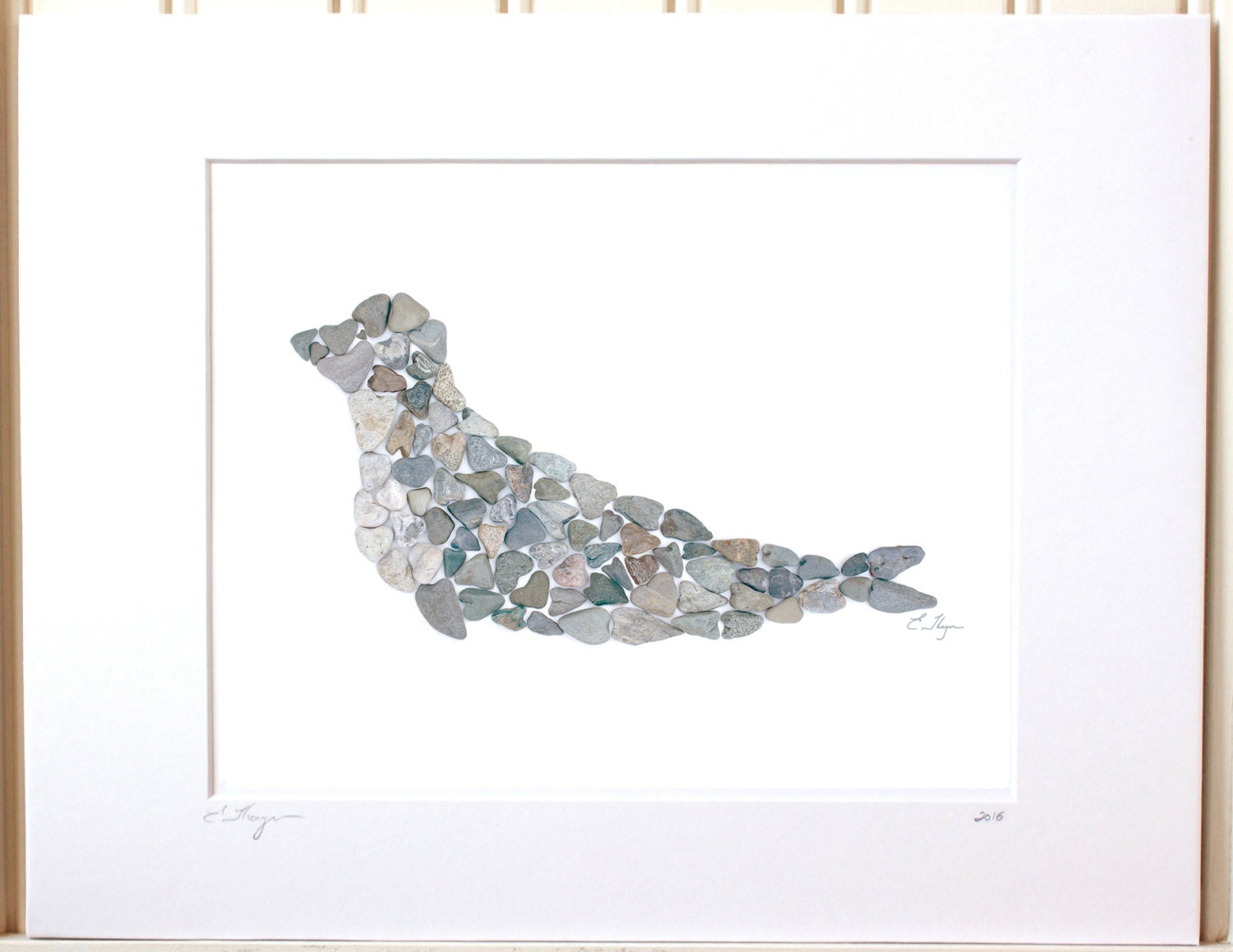 Seal print seal wall art seal lover gift Maine made gifts | Etsy