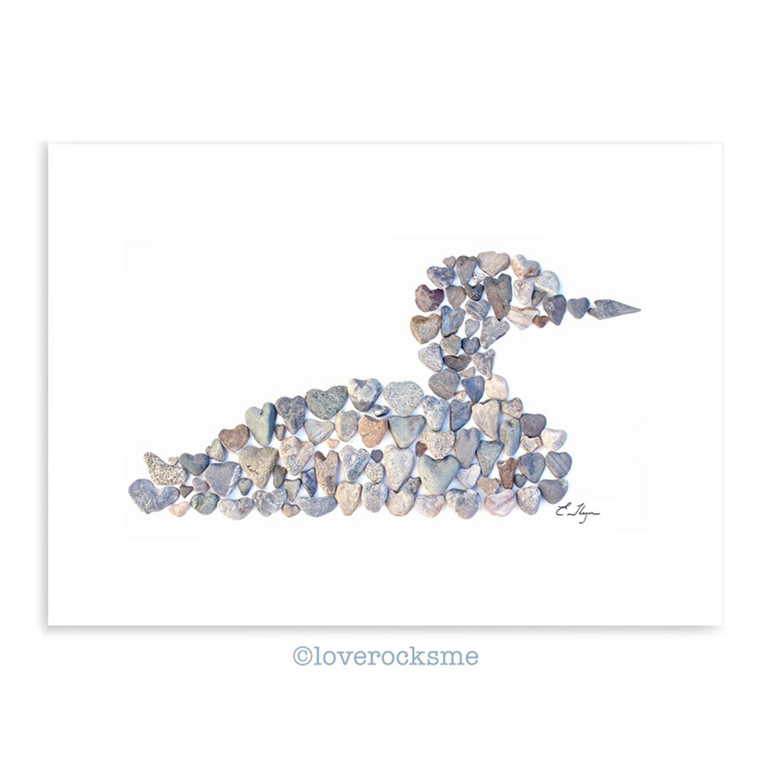 Loon Card Loon Lover Card Coastal Wildlife Card Bird Lover - Etsy