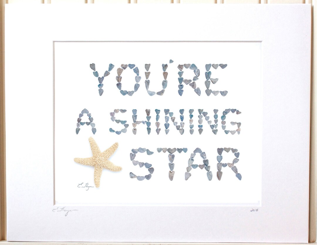 You're a Shining Star Print, Inspirational Print, Inspirational Wall ...