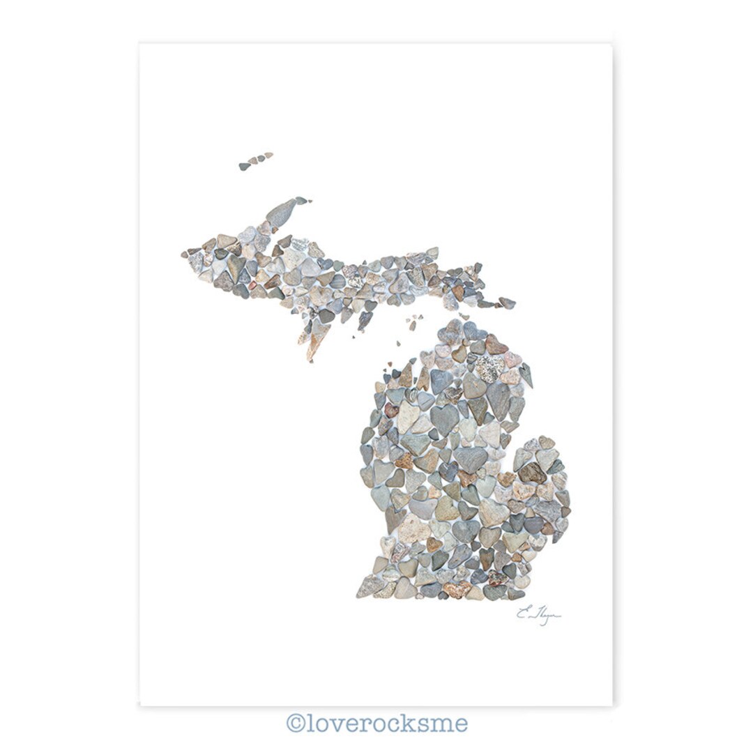 Michigan Card, Michigan State Card, Michigan Wedding Card, Michigan ...