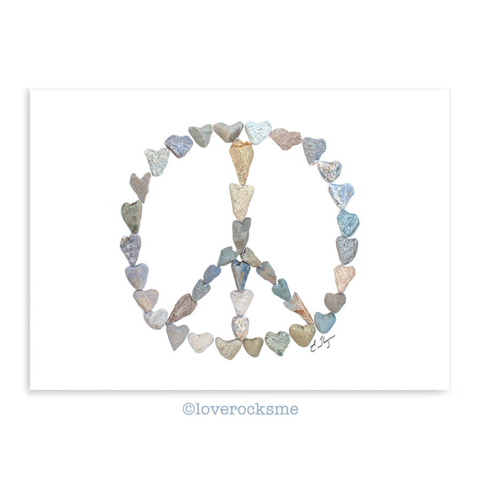 Peace Sign Card Peace and Love Card Peace Sign Gift Peace - Etsy