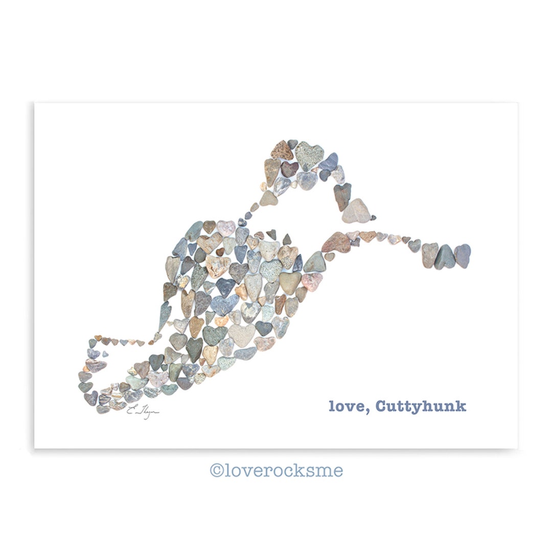 Cuttyhunk Note Card Cuttyhunk Map Card Cuttyhunk Island - Etsy