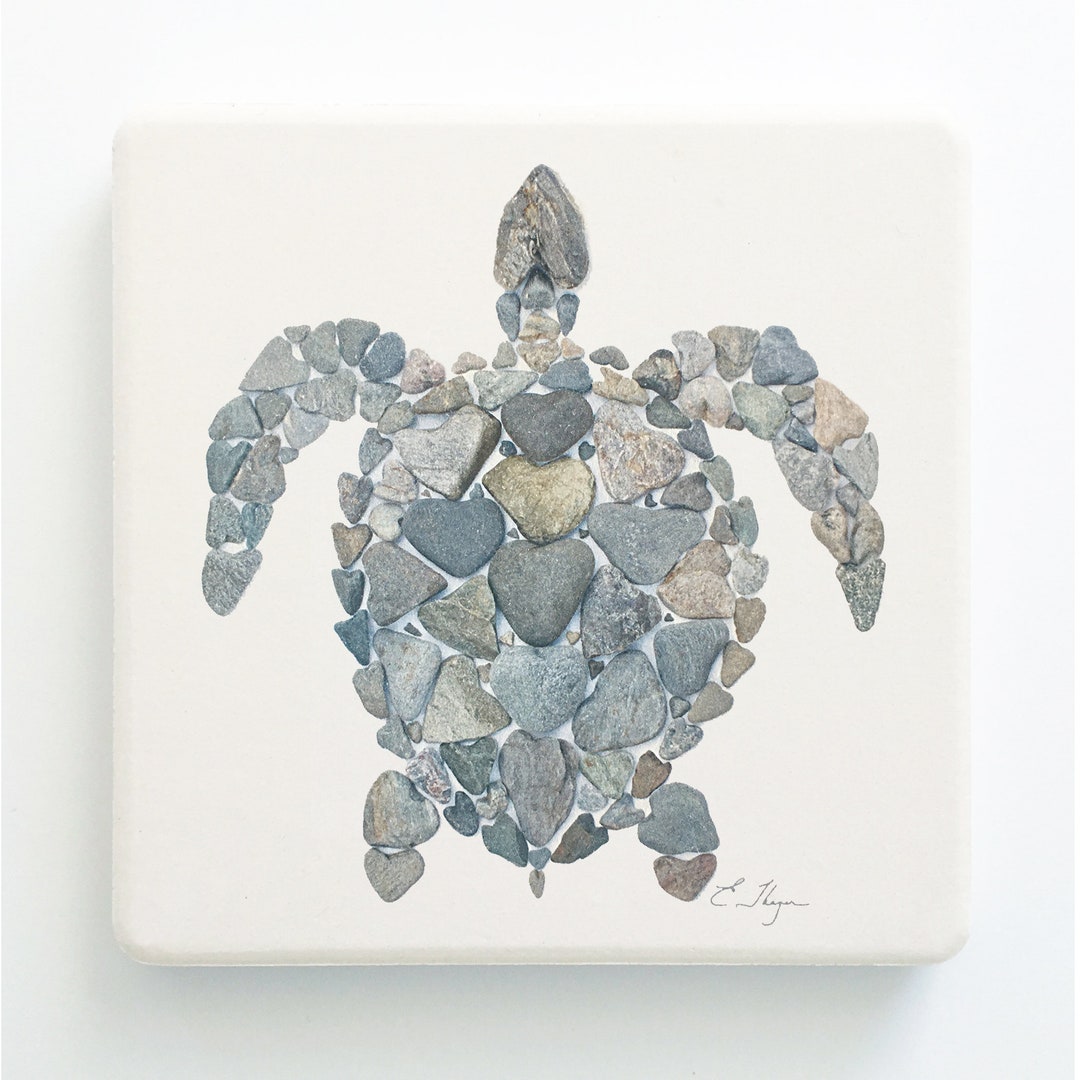 Turtle Coaster, Turtle Coaster Set, Turtle Gifts, Turtle Lover Gifts ...