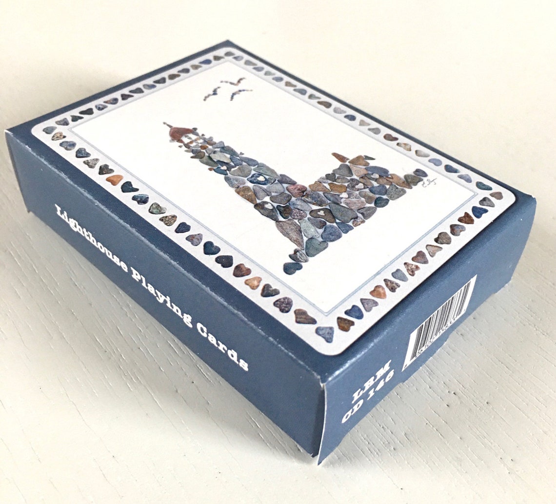 Lighthouse Playing Cards Lighthouse Card Deck Nautical | Etsy