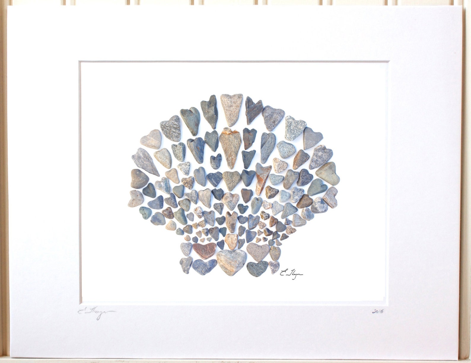Scallop Shell Art Print, Shell Wall Art, Coastal Art Print, Coastal ...