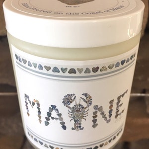 Maine Made Candles, 100% Pure Candles, Maine Candles, Maine Map Gifts ...