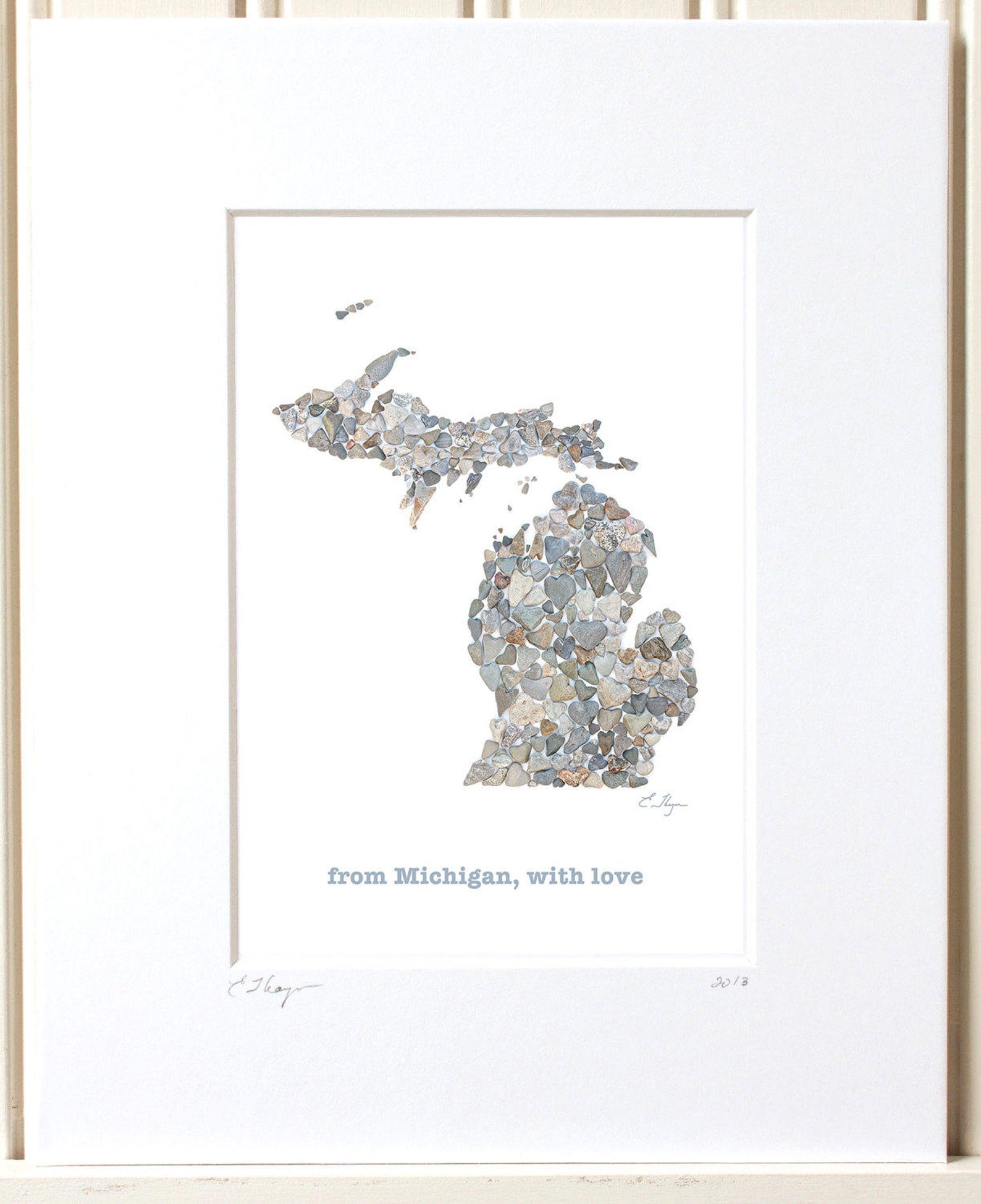 Michigan Print Michigan Map Michigan Art Michigan Love | Etsy