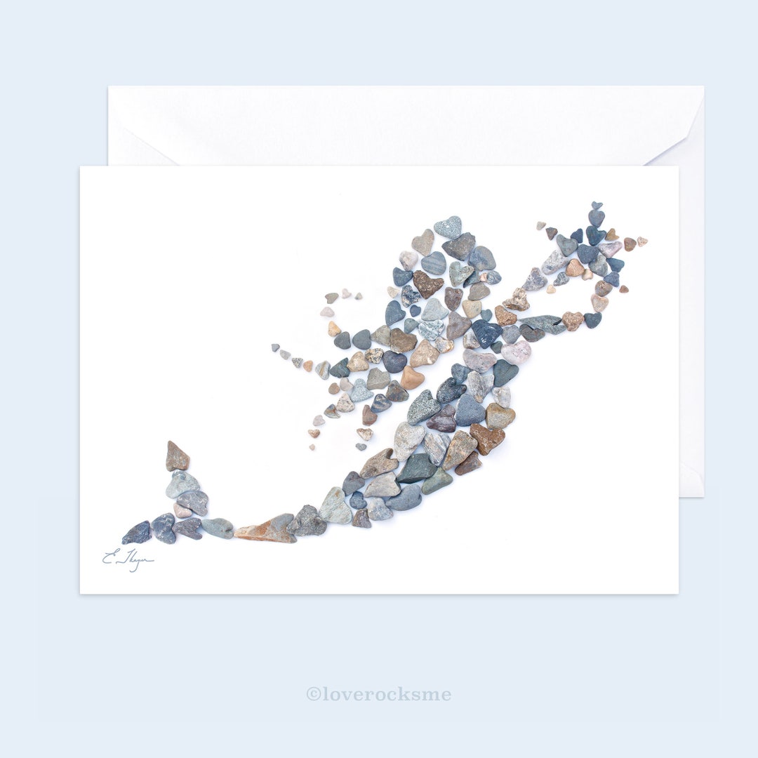 Mermaid Card, Wish Upon a Starfish Card, Mermaid Lovers Card, Mermaid ...