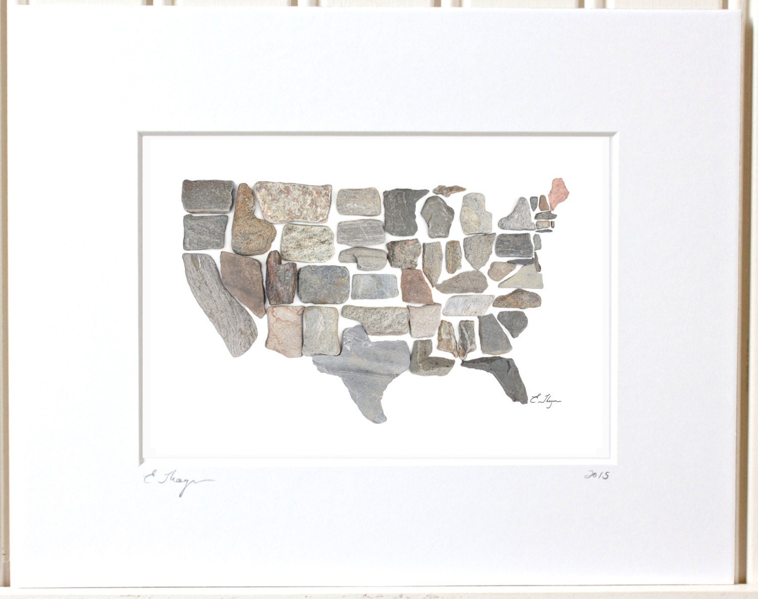 USA Rocks Print, USA Map, USA States, United States Wall Art, United ...