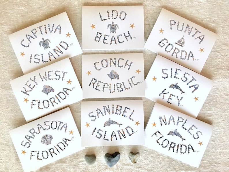 Florida Cards, FL Love Stationary, Siesta Key, Sarasota, Punta Gorda ...