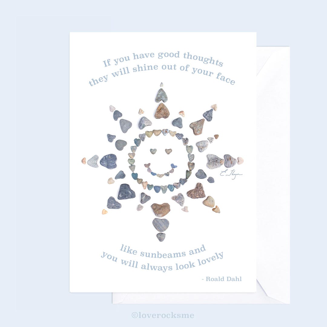 If You Think Good Thoughts Card, Power of Positive Thinking ...