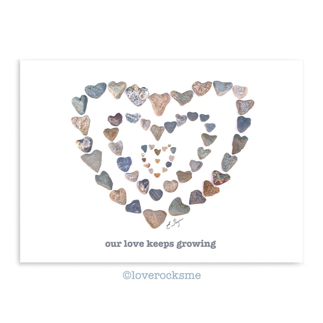 Our Love Keeps Growing Card, Love Card, Nautical Valentine, Valentine ...