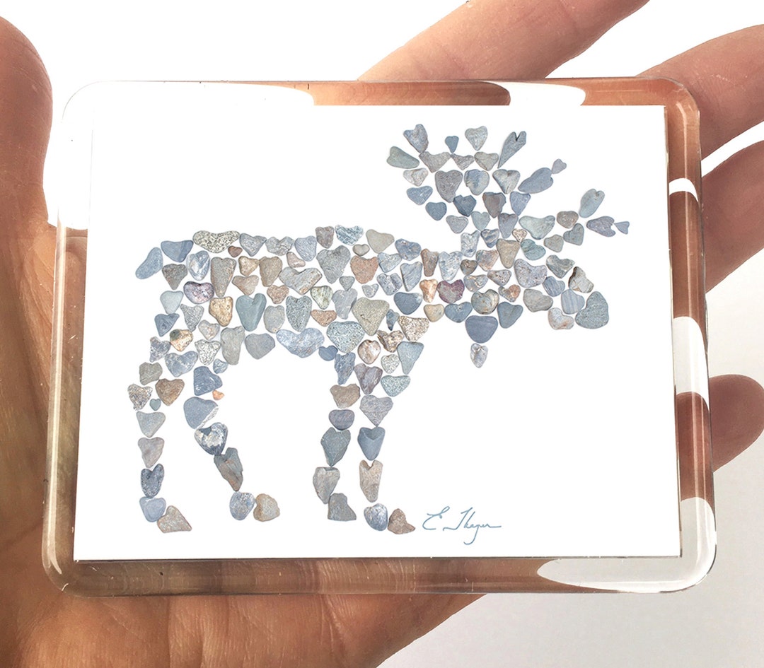 Moose Magnet, Moose Art Gifts, Moose Lover Gifts, Wildlife Magnet ...