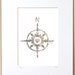 Compass Rose Print, Compass Wall Art, Nautical Print, Coastal Art Print ...