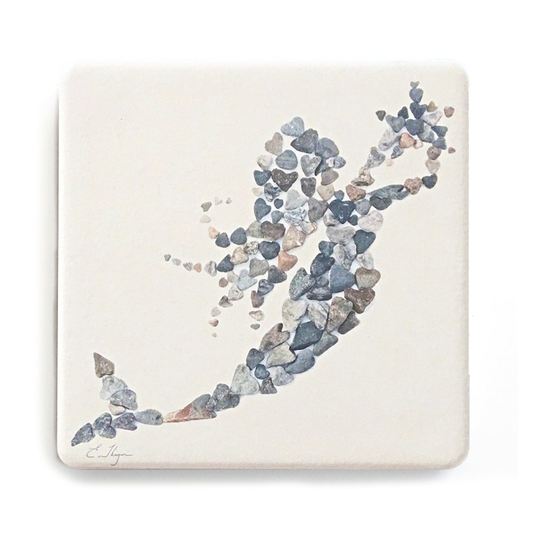 Mermaid Coaster, Mermaid Decor, Mermaid Gifts, Coastal Coaster, Beach ...