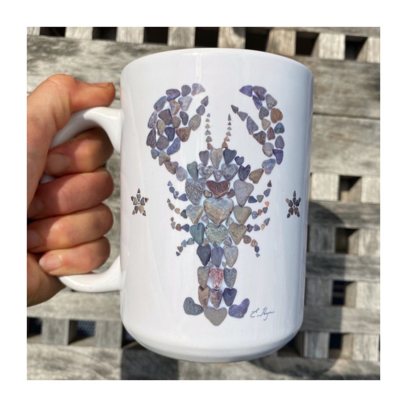 Lobster Mug Lobster Gifts Nautical Mug Coastal Mug - Etsy