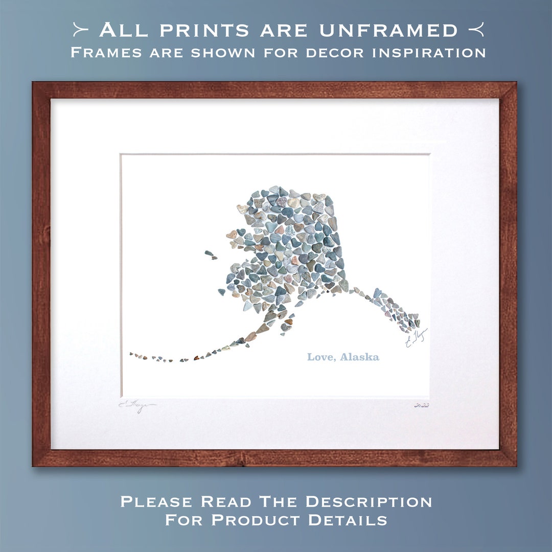 Alaska Wall Art, Alaska Art Print, Alaska Gifts, Alaska Poster, Alaska ...