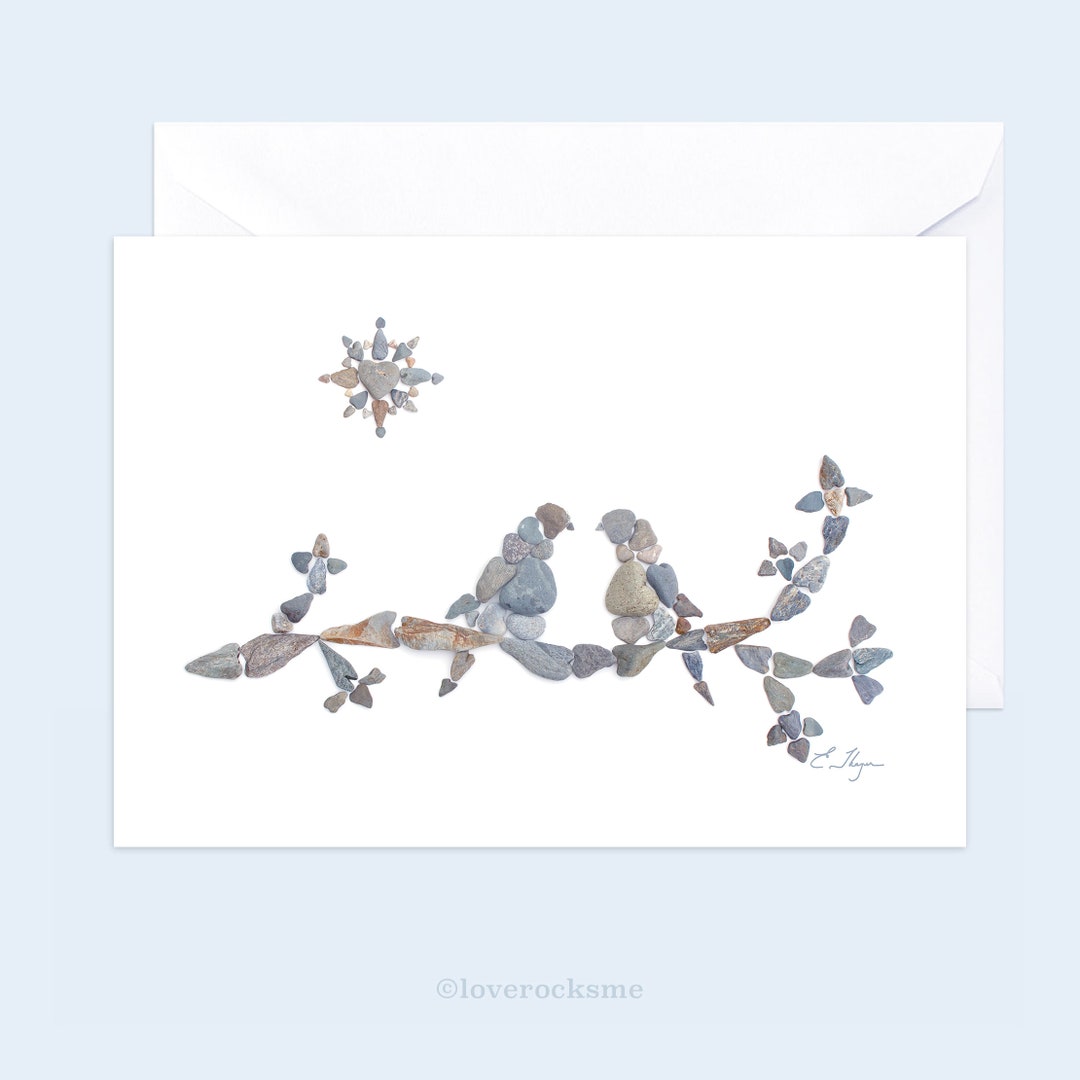 Birds Card, Love Tweet Love Card, Bird Anniversary Card, Bird ...