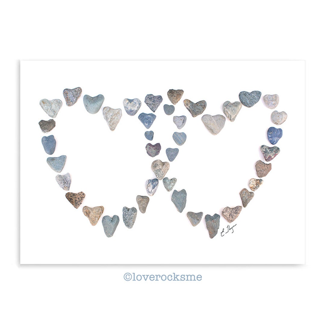 Two Hearts Card, Wedding Card, Couples Card, Engagement Card, Bridal ...