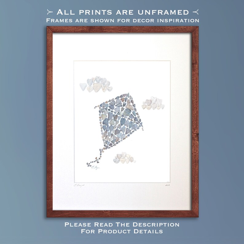 Kite Wall Art Kite Print Kite Lover Gifts Kite Nursery - Etsy