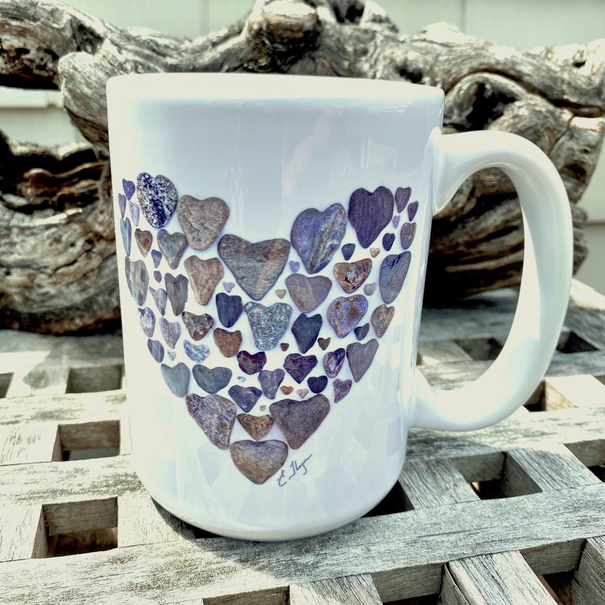 Heart Full of Love Mug Heart of Hearts Mug Hearts in Heart - Etsy