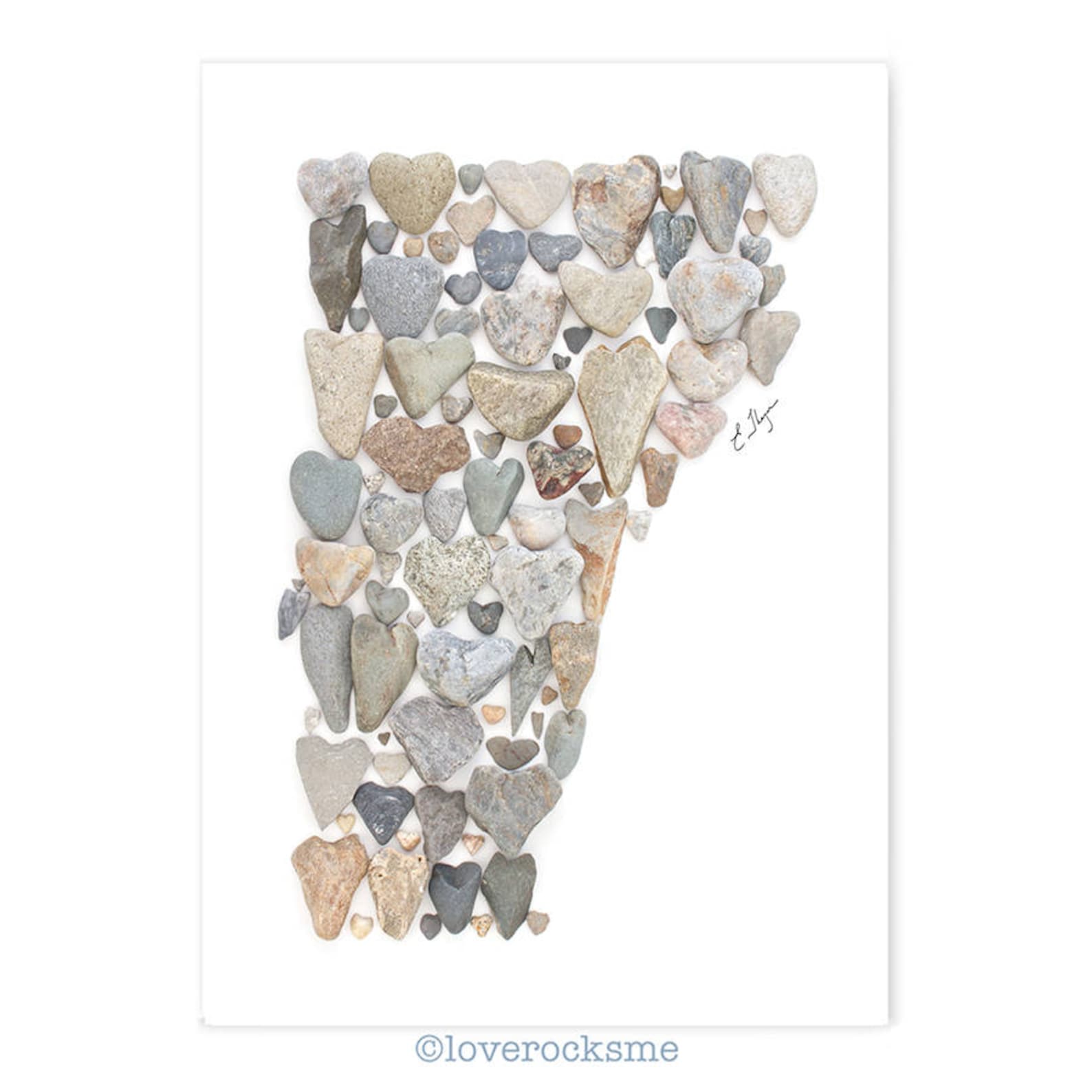 Vermont Card, Vermont Map, Vermont State Map, Vermont Gifts, Vermont ...