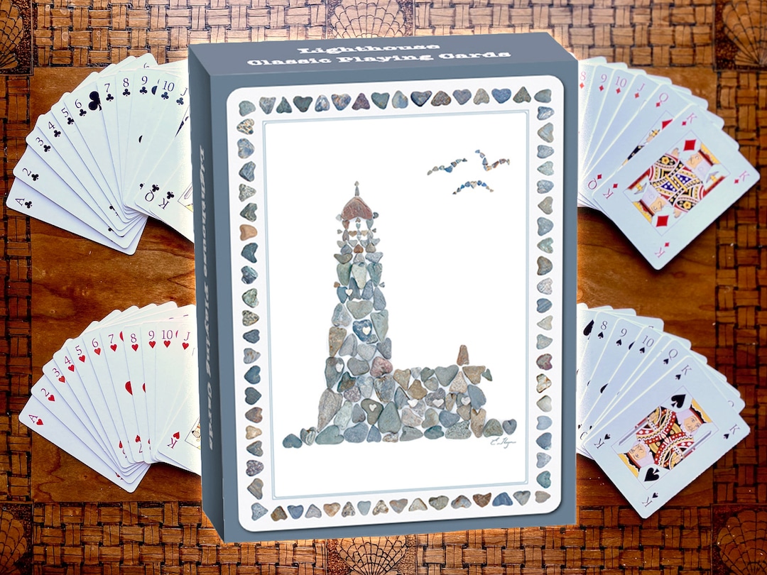 Lighthouse Playing Cards, Lighthouse Card Deck, Nautical Playing Cards ...