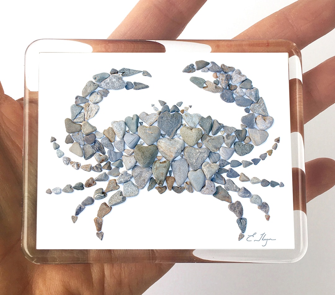 Crab Magnet, Sea Life Magnet, Coastal Magnet, Crab Lover Gift, Maryland ...