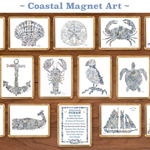 Crab Magnet, Sea Life Magnet, Coastal Magnet, Crab Lover Gift, Maryland ...