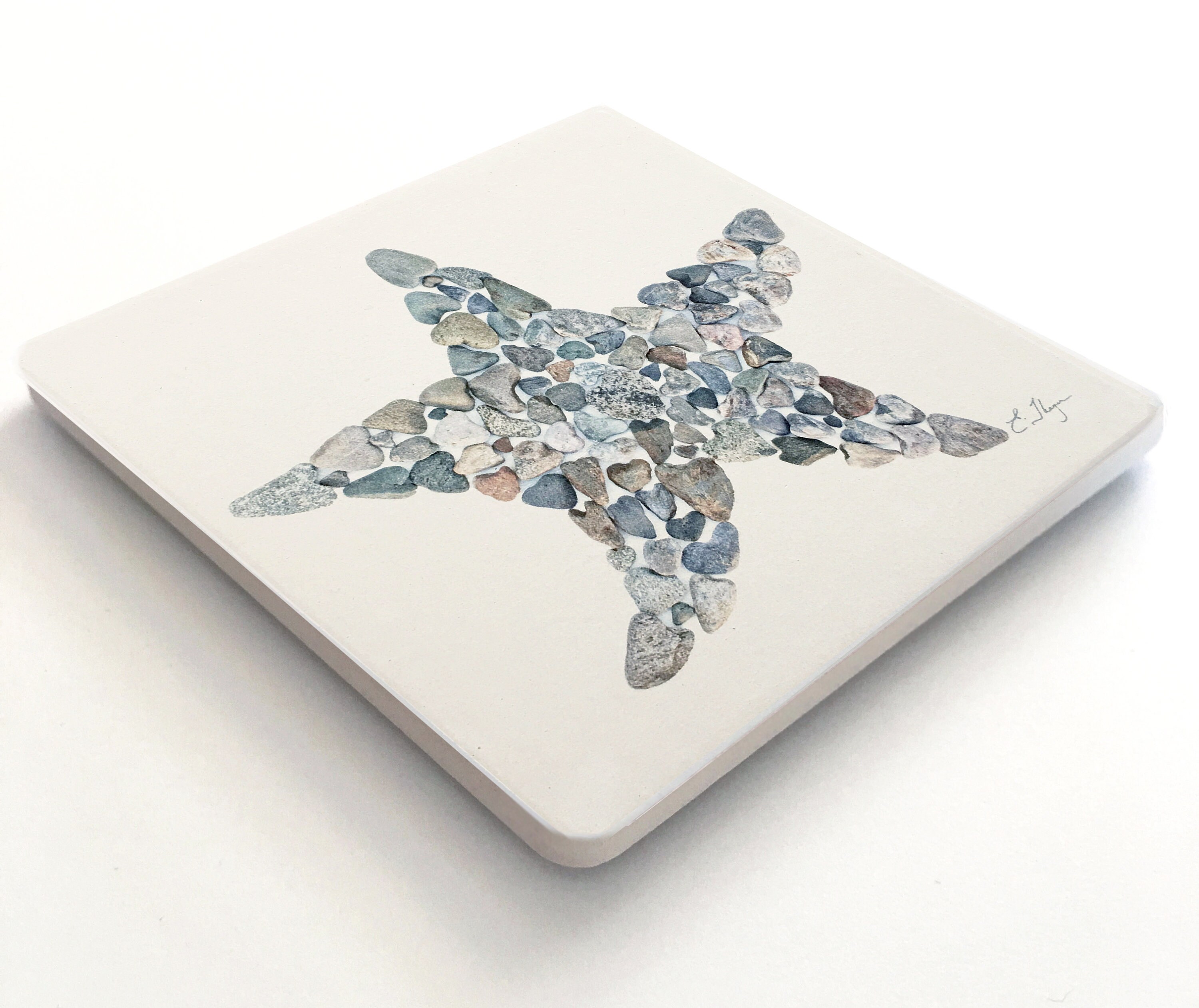 Starfish Coaster, Starfish Art Decor, Starfish Art Gifts, Starfish ...
