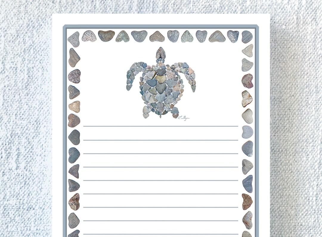 Turtle Notepads, Turtle Stationary, Turtle Memo Pad, Turtle Gifts ...