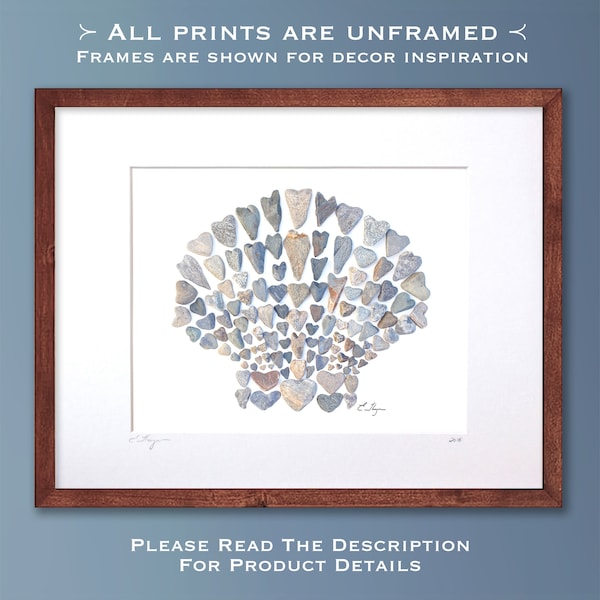 Shell Art Print - Etsy