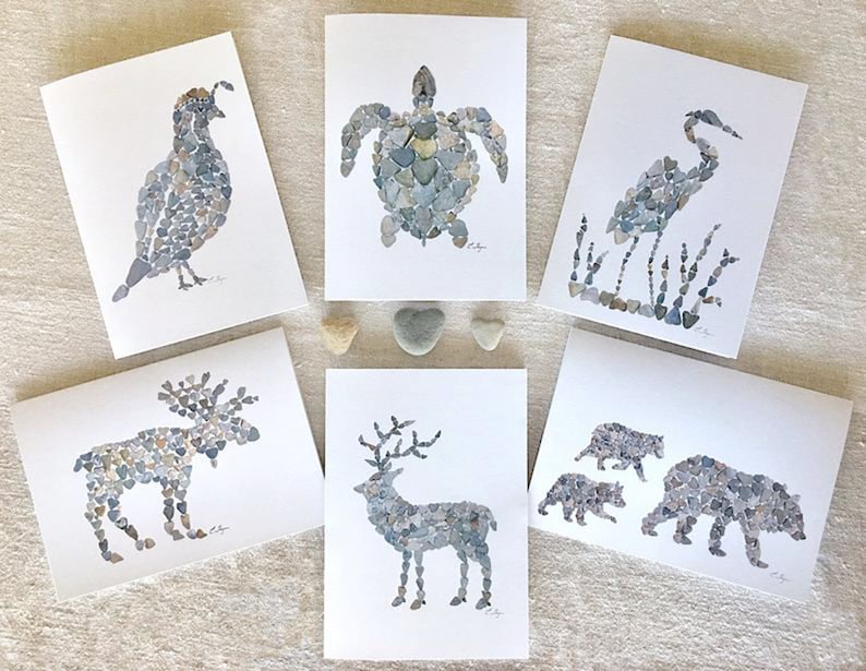 Wildlife Cards Wildlife Note Cards Wildlife Card Set Moose | Etsy