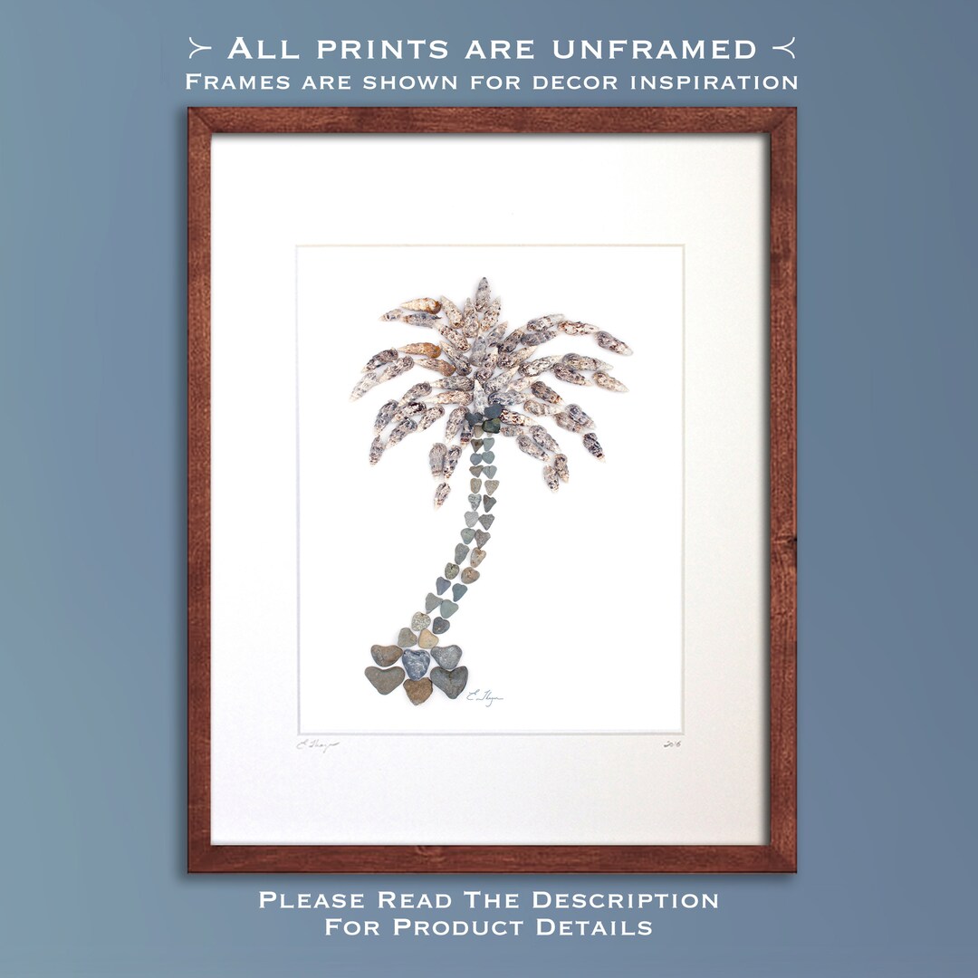Palm Tree Art Print, Palm Tree Wall Art Print, Tropical Wall Art, Palm ...
