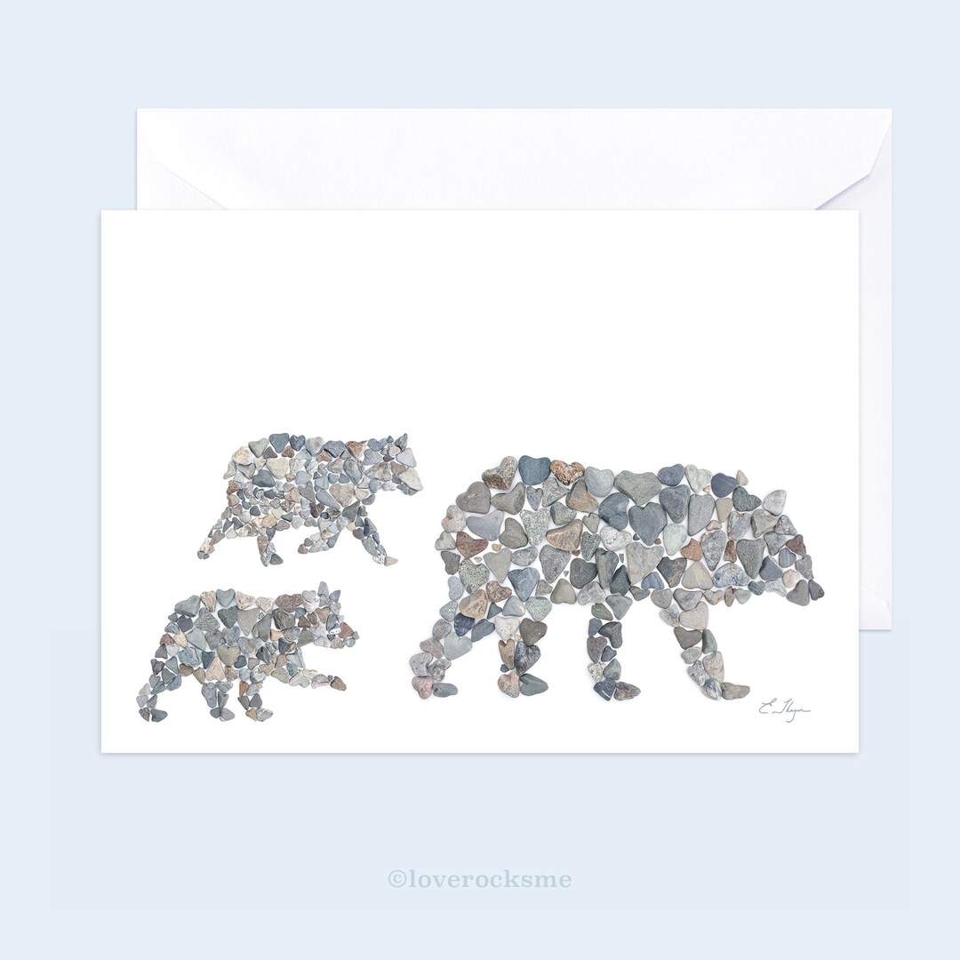 Three Bears Card, Sleeping Bear Dunes Card, Bear Family Card, Bear ...