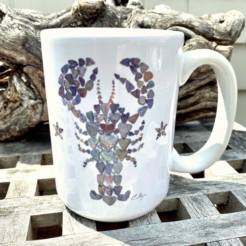 Lobster Mug Lobster Gifts Nautical Mug Coastal Mug - Etsy