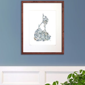 Block Island Art, Block Island Map, Block Island Art Print, Block ...