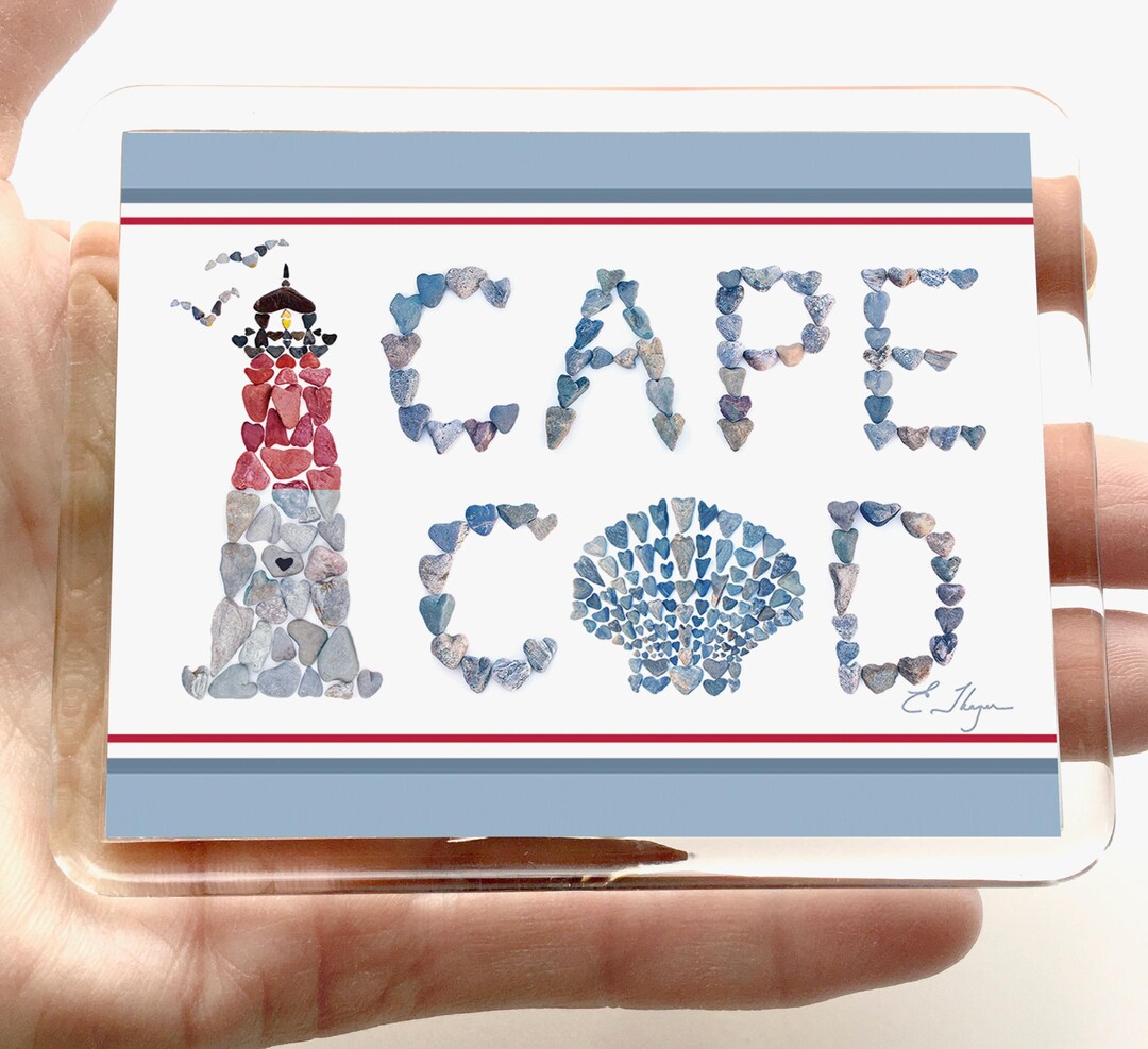 Cape Cod Magnet, Cape Cod Refrigerator Art, Cape Cod Gifts, Cape Cod ...
