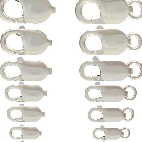 5pc Sterling Silver Lobster Clasp .925 Lobster Claw Clasps - Etsy