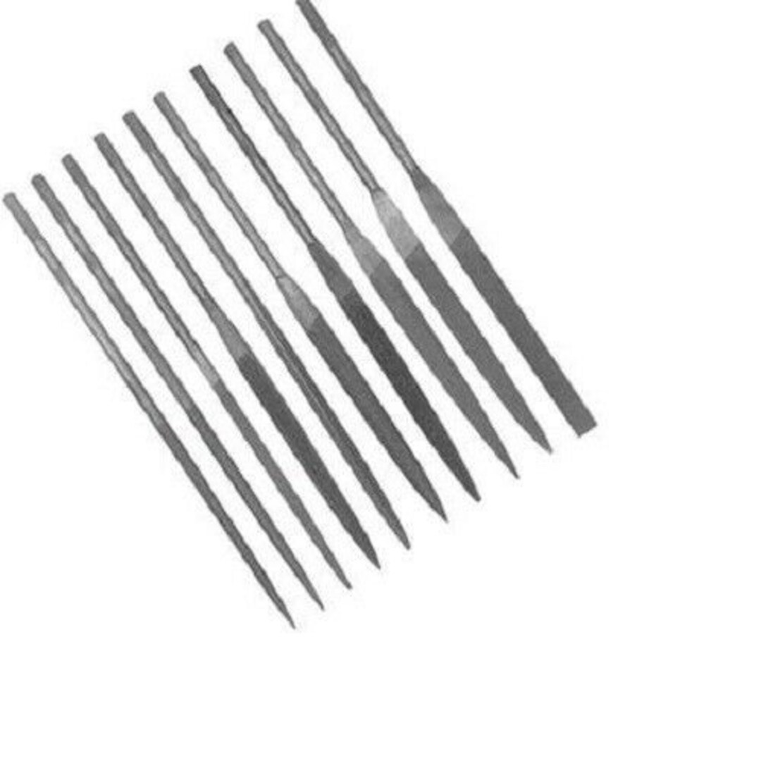 Files Coarse Cut 10 Pc. Set 5 1/2" Length 3mm Handle Quantity 1 Set ...