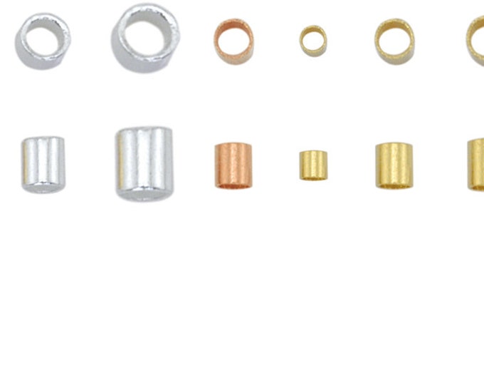 New 2mm 925 Sterling Silver Twisted Crimp Tube 25pcs - Etsy UK