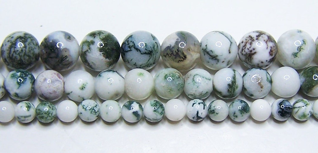 AAA Tree Agate Beads 2mm-3mm-4mm-6mm-8mm-10mm-12mm Real Stone 15.5 ...