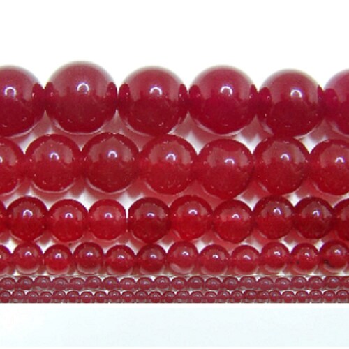 True Maroon Red JADE Faceted Round full Strand 15.5 Inch - Etsy