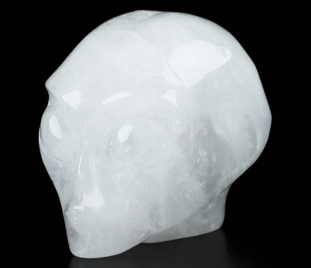 QUARTZ ROCK CRYSTAL 2.0" Star Being Female Alien Crystal Skull ,reiki ...