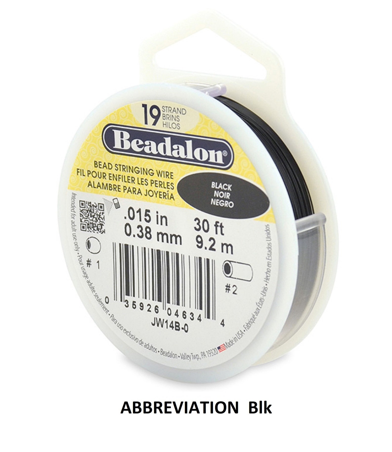 Beadalon Bead Stringing Wire 19 Strand 30/100 FT. Bright - Etsy