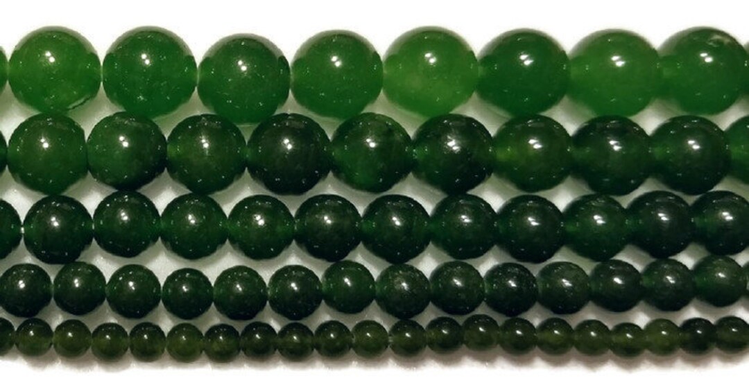 Green Jade Round Beads Sizes From 2mm-3mm-4mm-6mm-8mm-10mm-12mm-14mm ...