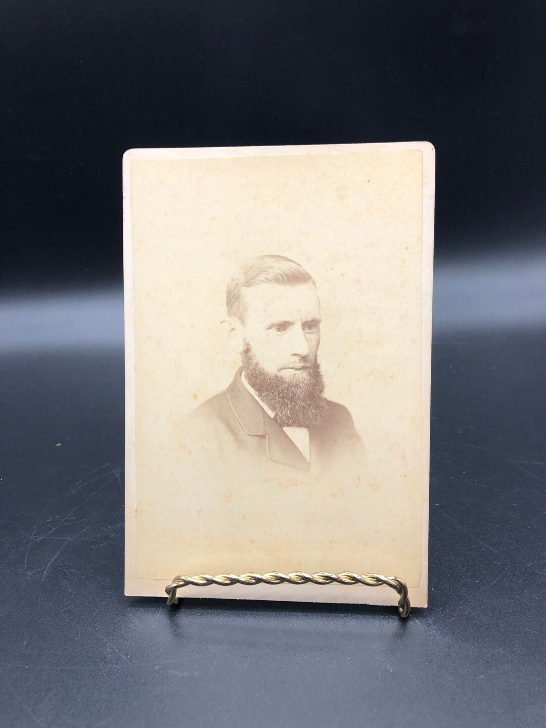 Antique 1880's Photo Gentleman With Beard, Photographer Thomas P ...